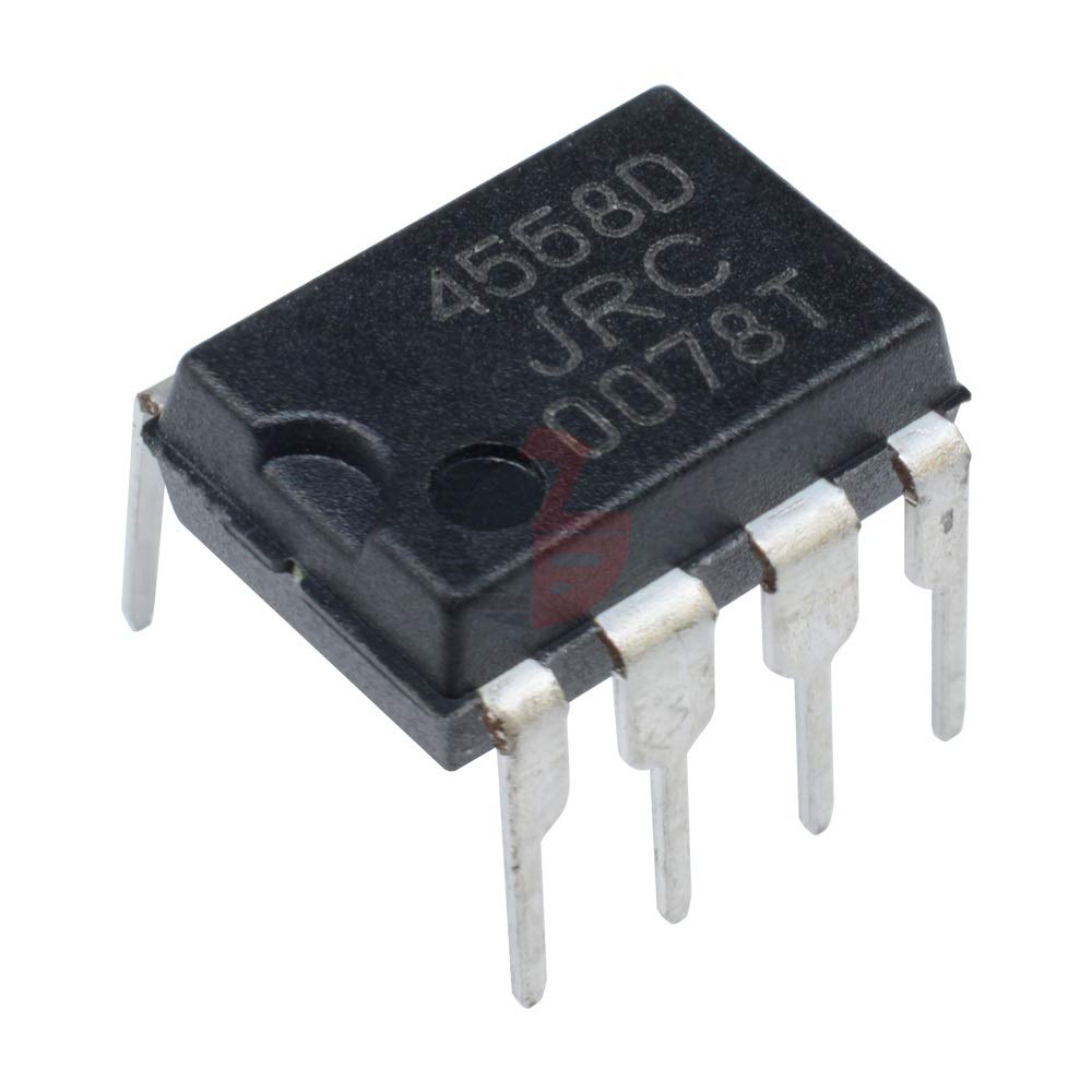 100PCS JRC4558D NJM4558D JRC 4558 4558D DIP8 OPAMP OP AMPS CHIP IC op-amp - Walmart.com