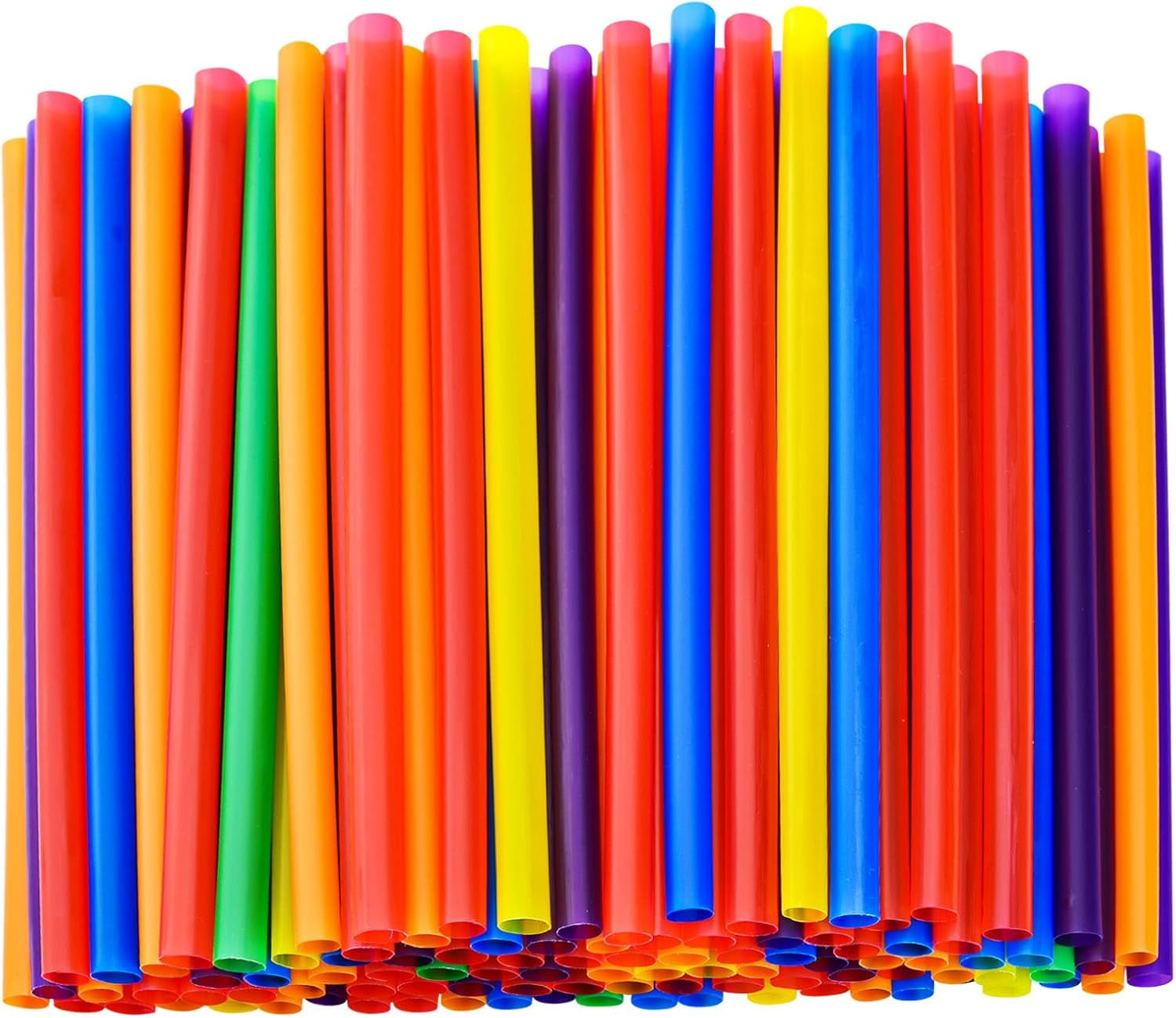 100PCS Jumbo Smoothie Straws,(0.4" Diameter X8.3"Long) Colorful ...