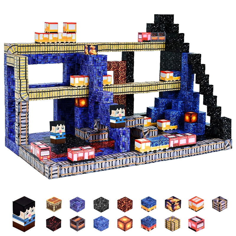 100PCS Magnetic Building Blocks for Kids, STEM Construction Toys ...