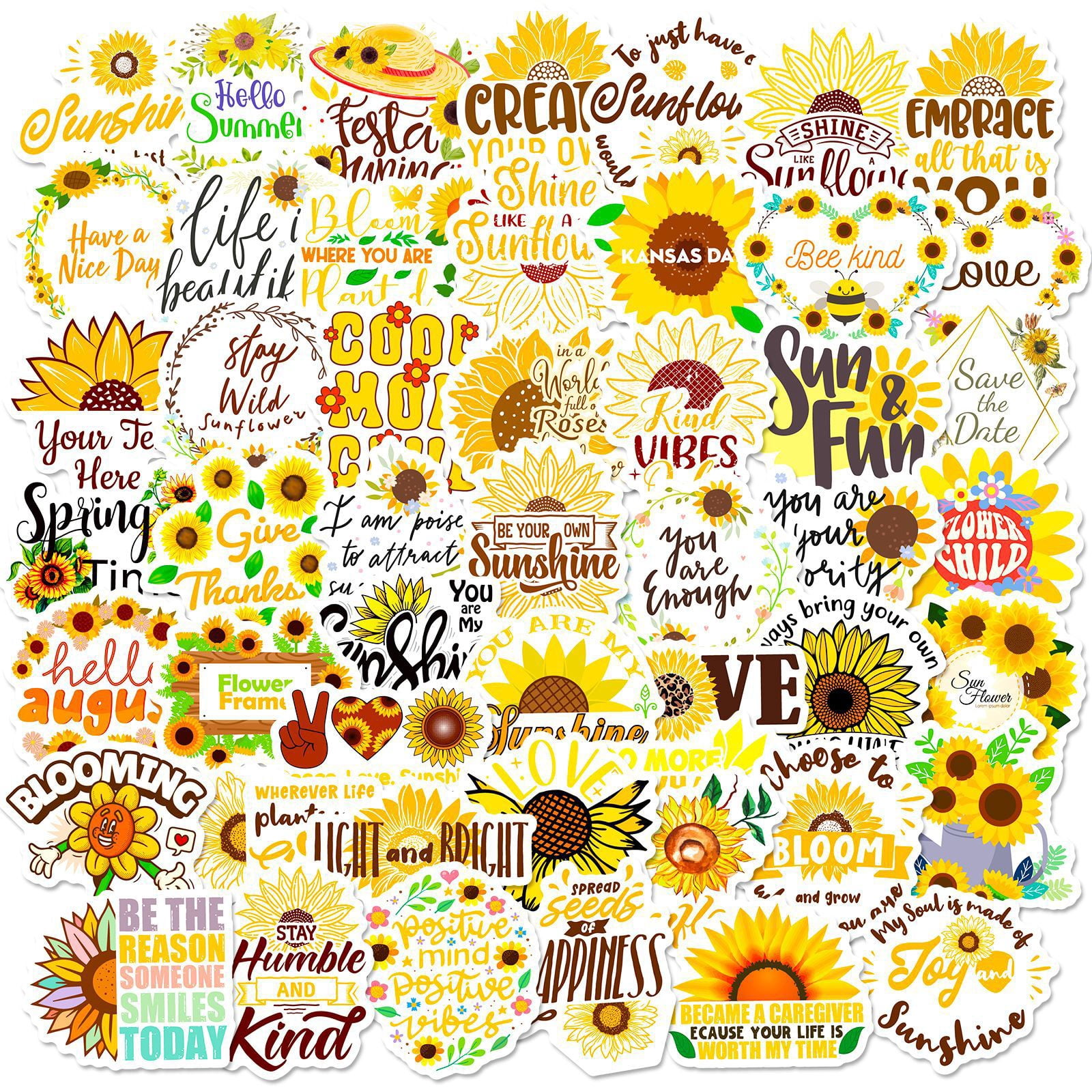 100PCS Motivational Stickers for Emotional Support, Water Bottle Laptop ...