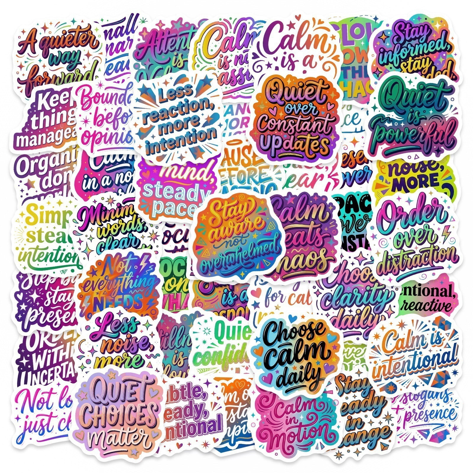 100PCS Motivational Stickers for Emotional Support, Water Bottle Laptop ...