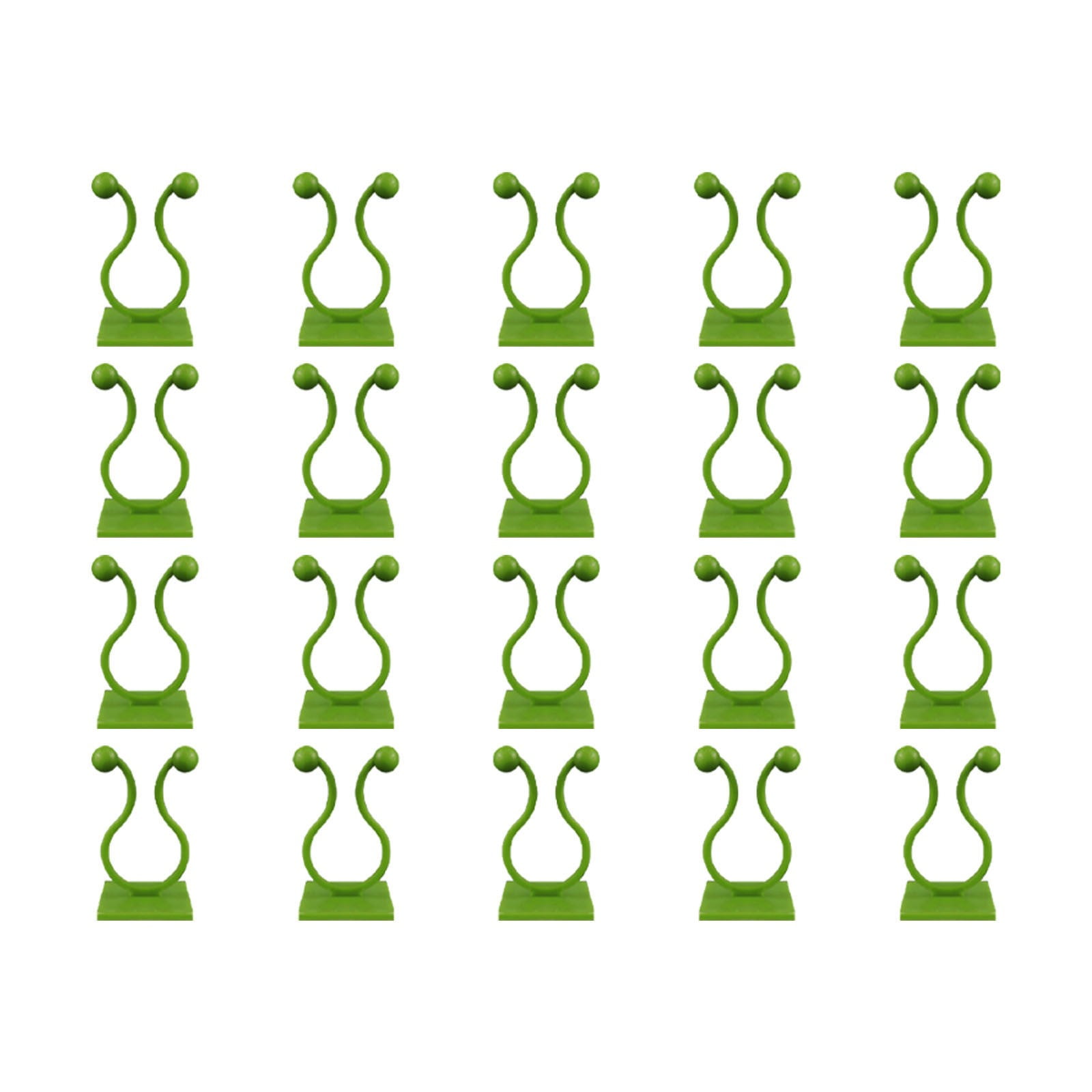 100PCS Non-Marking Green Dill Cable Clips - Wall Line Fixator Sticker ...