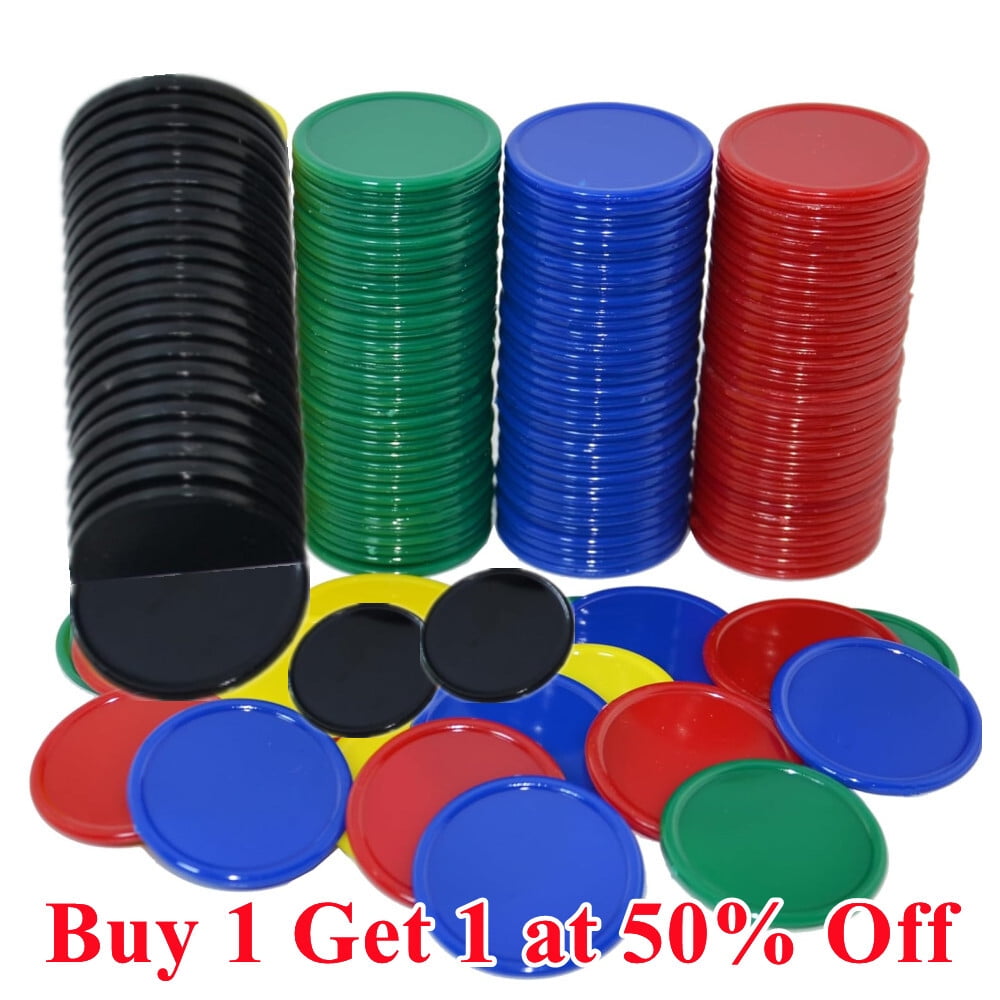 100PCS Opaque Plastic Learning Counters Mini Poker Chips Game Tokens - Walmart.com
