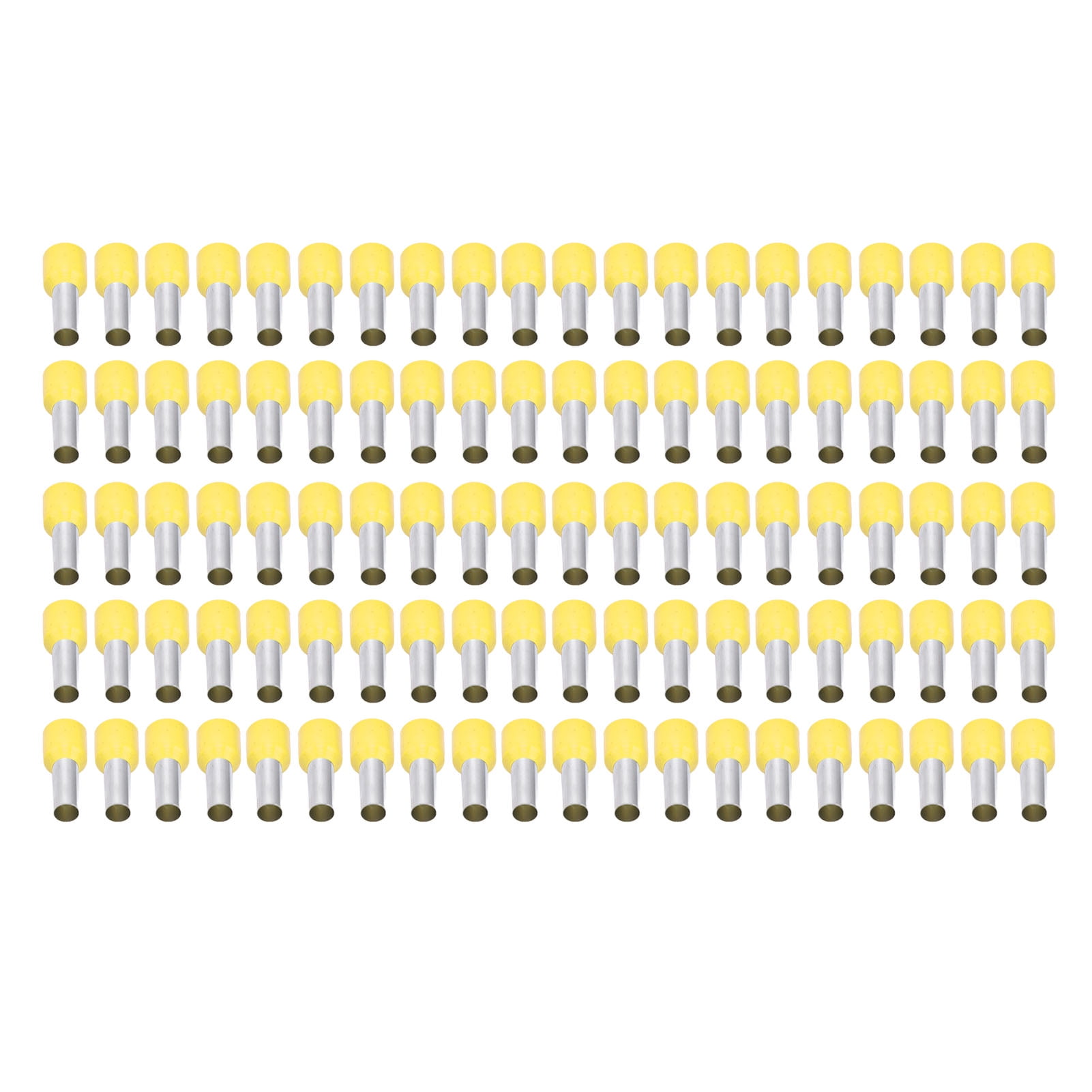 100PCS PVC Insulated Ferrules Terminal Round Tube Copper Crimp ...