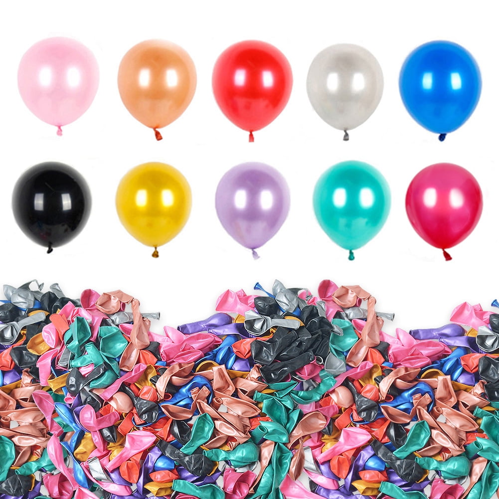 100PCS Party Balloon Colorful Balloon Ten Colors 10 Inches Latex ...