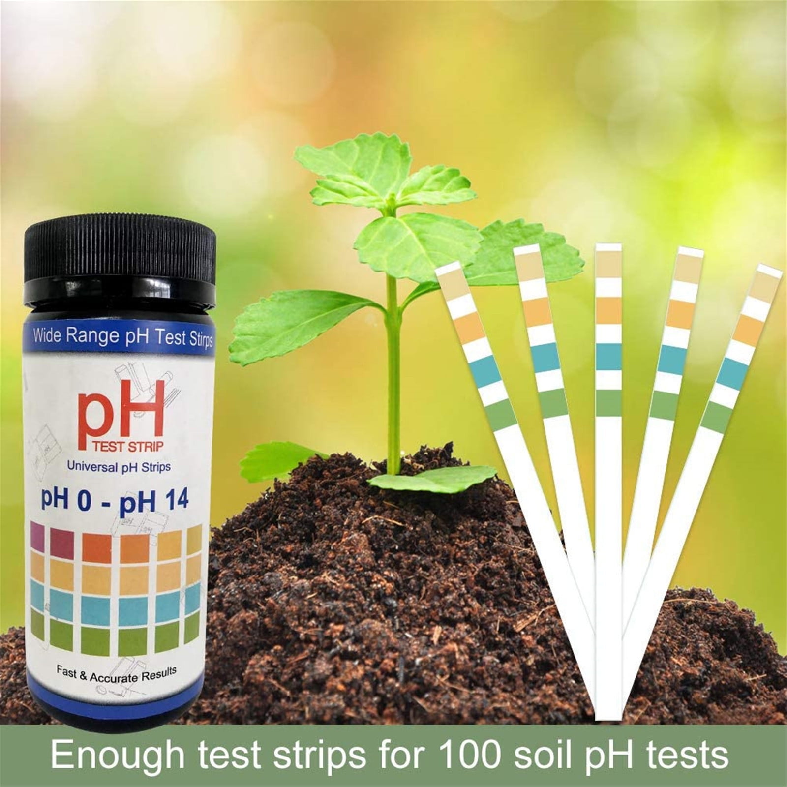 100PCS Ph Test Strips Ph Strips Ph Strips for Water Testing Ph Soil ...