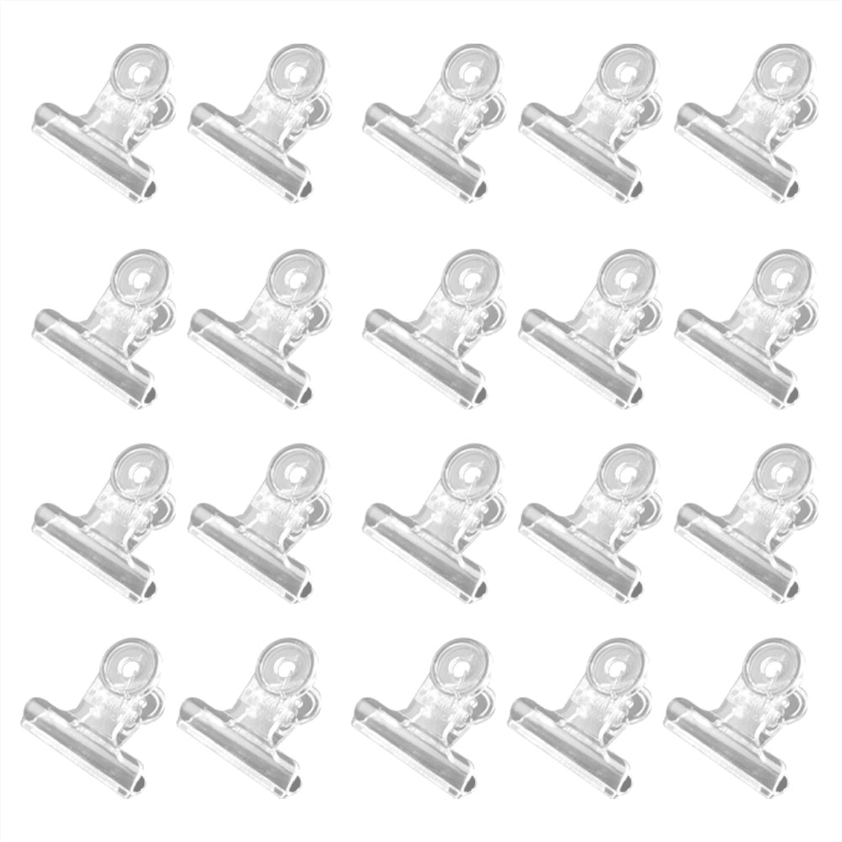 100PCS Plastic Bulldog Clips, Utility Paper Clips, Hinge Clips for Home ...