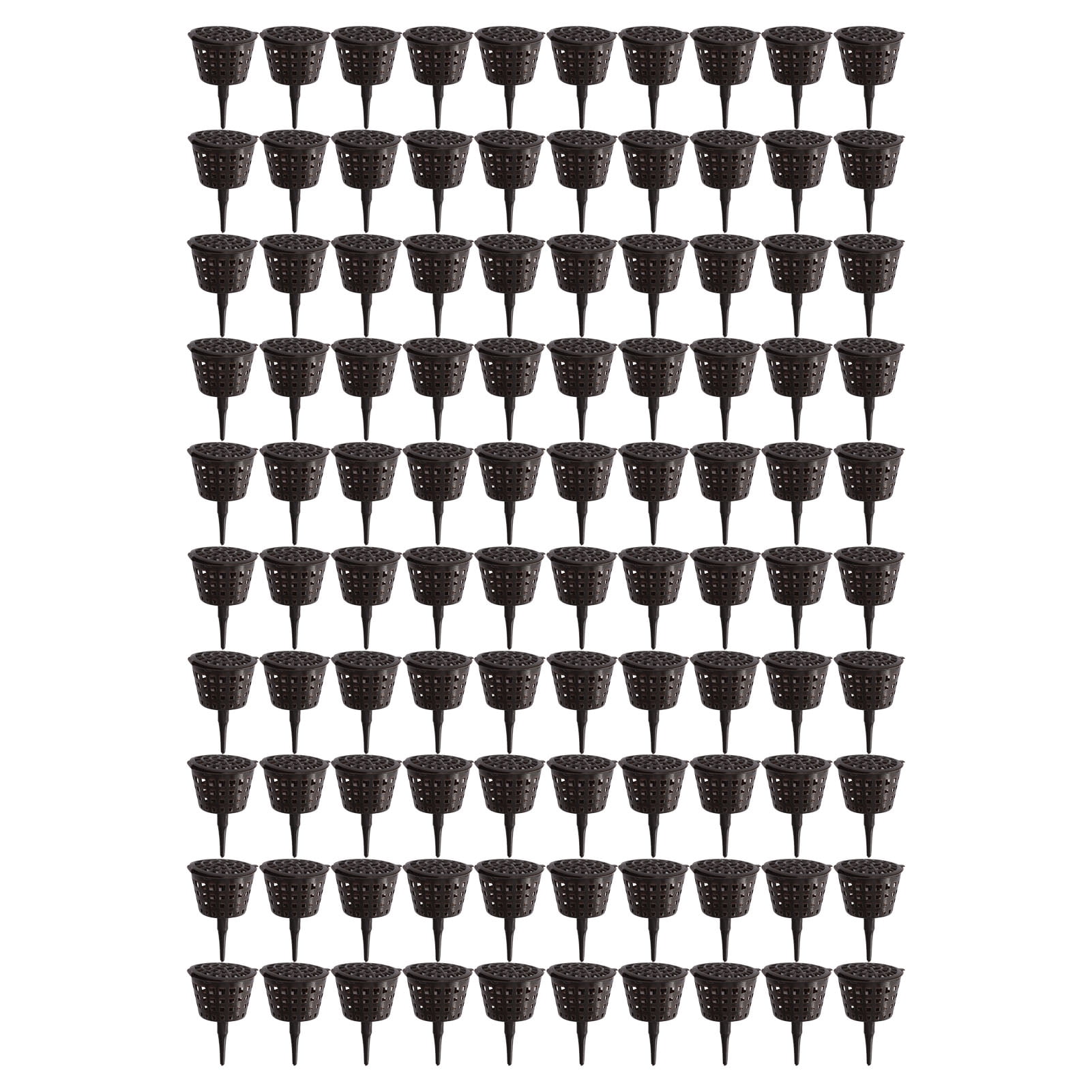 100PCS Plastic Fertilizer Mesh Basket with Lid Planting Fertilizer Net ...