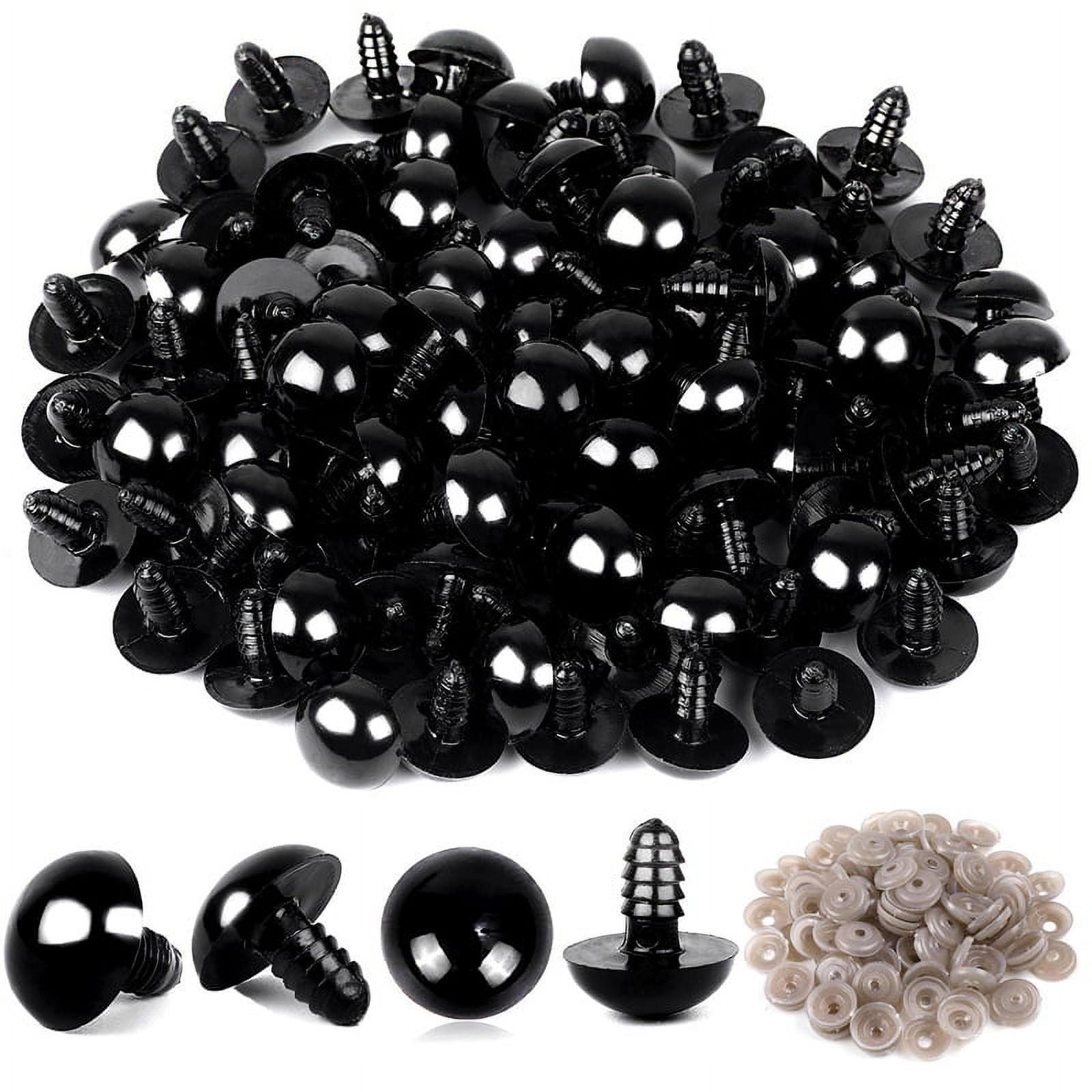 100PCS Plastic Safety Crochet Eyes Bulk with 100PCS Washers for Crochet ...