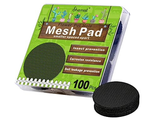 100PCS Pot Hole Mesh Pad, Small Spaced Apart Mat Mesh, Plant Drainage ...