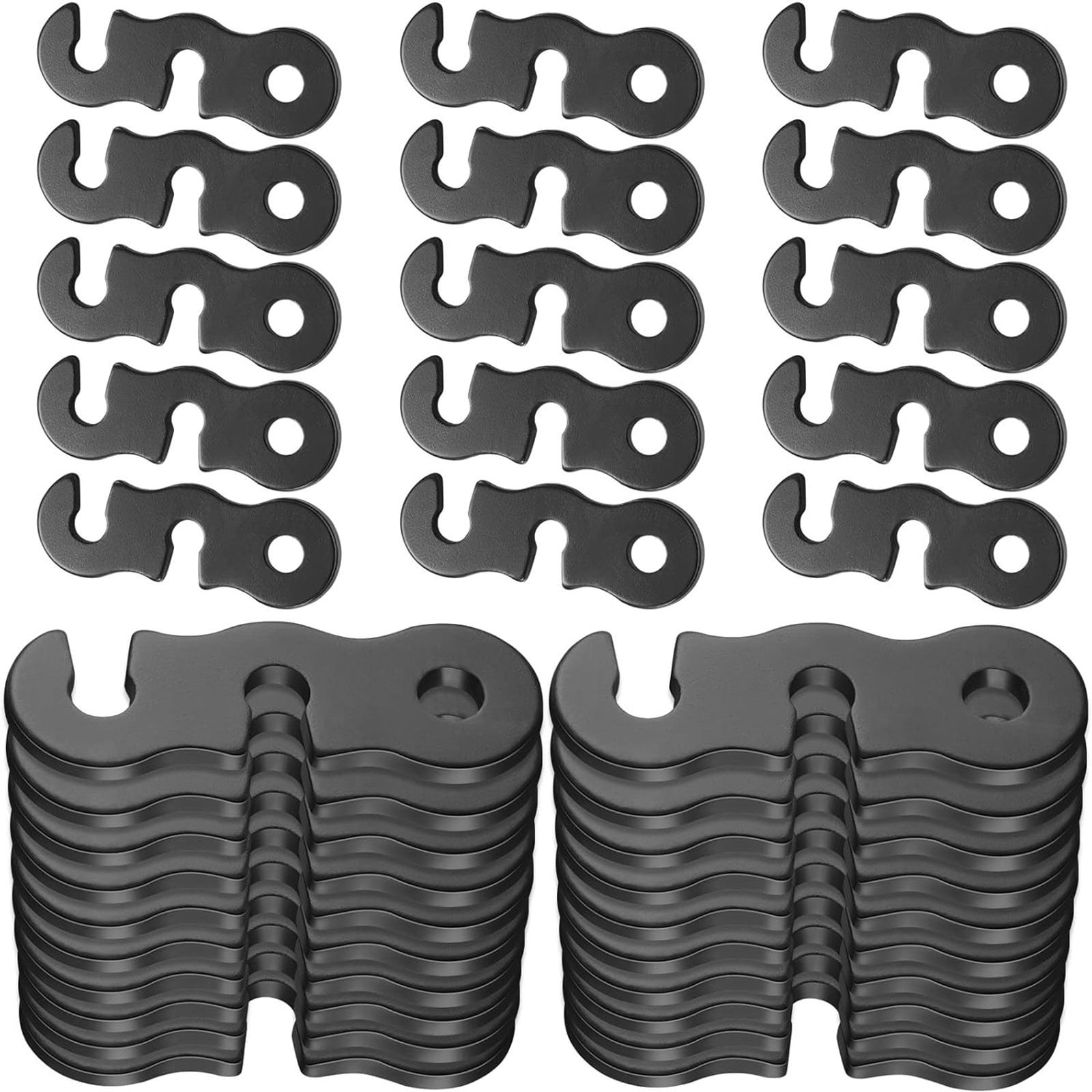 100PCS Practical Tent Cord Tensioner with Nonslip Design Quick ...