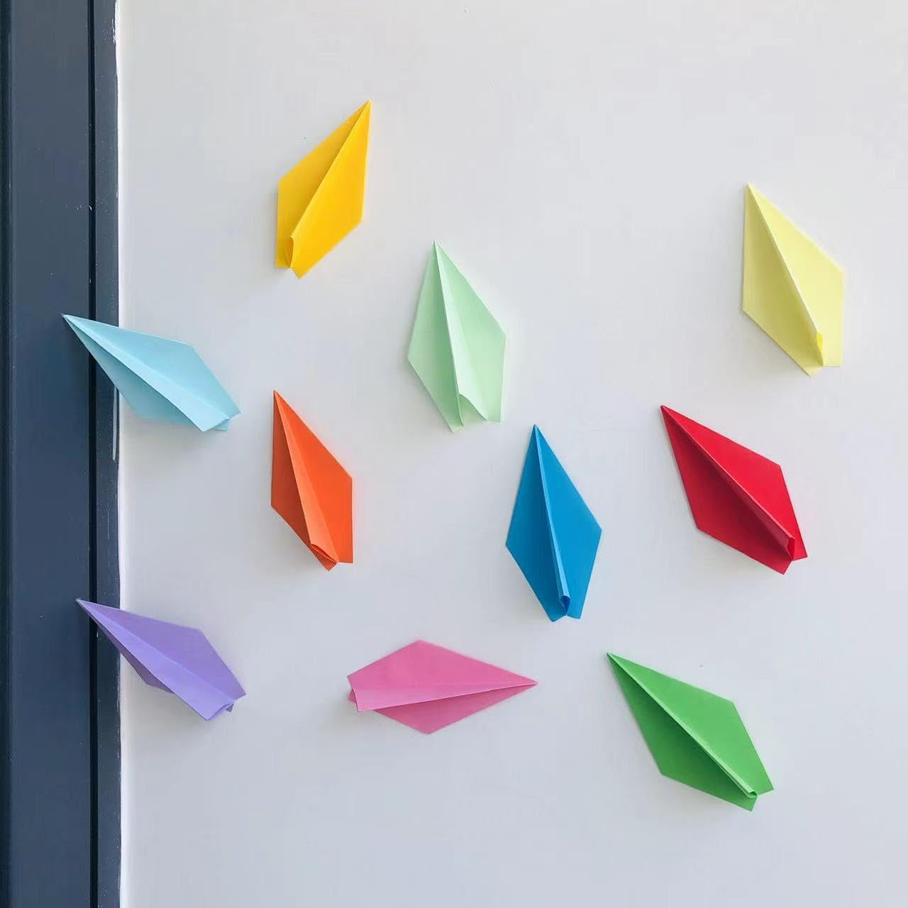 100PCS Premade Origami Paper MSF2 Airplane Folded Origami Planes for ...