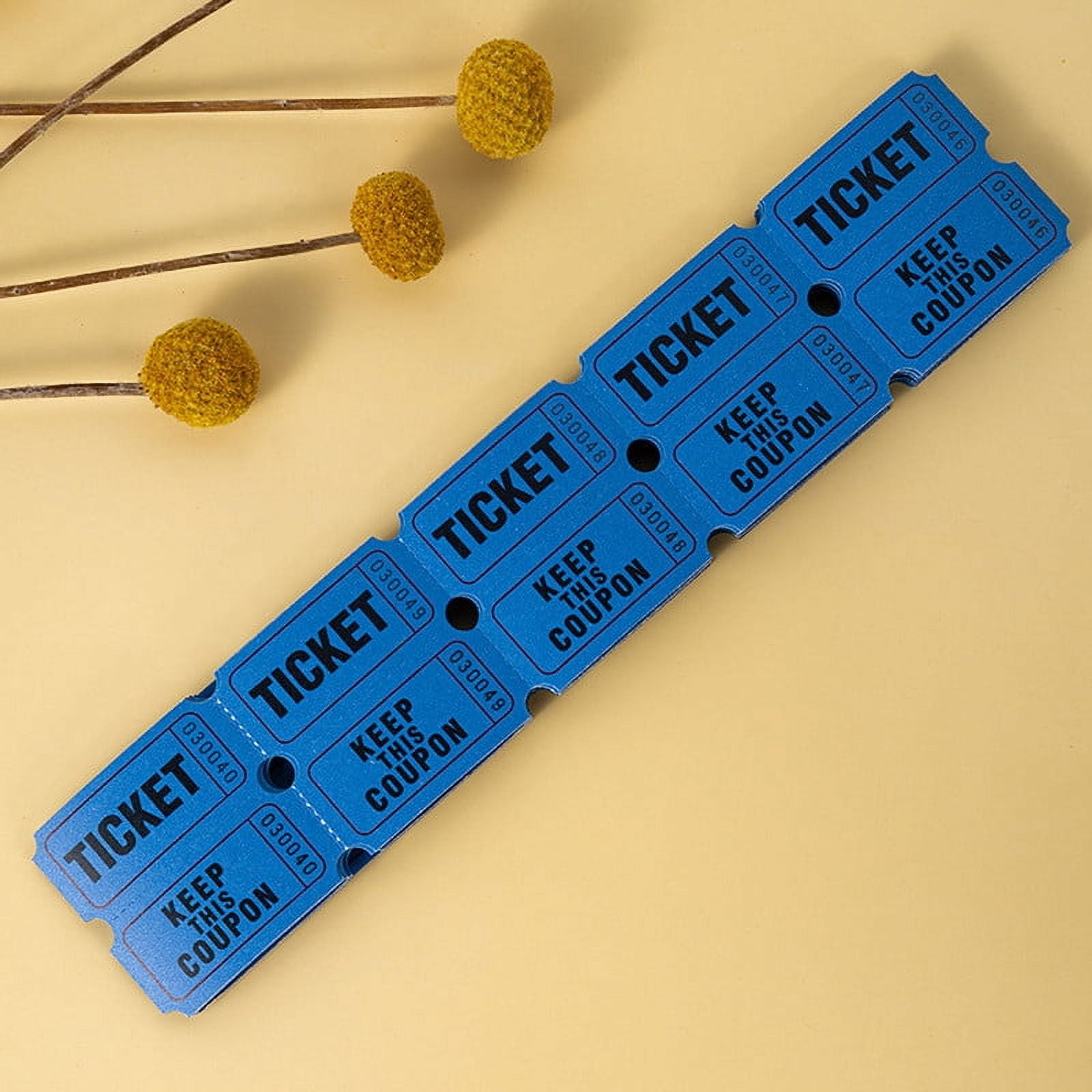 100PCS Raffle Tickets Roll, Consecutively Numbered Tickets, Ticket Ride ...