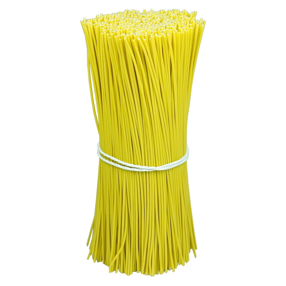 100PCS Round Gardening Plastic Colorful Twist Ties with Iron Core ...