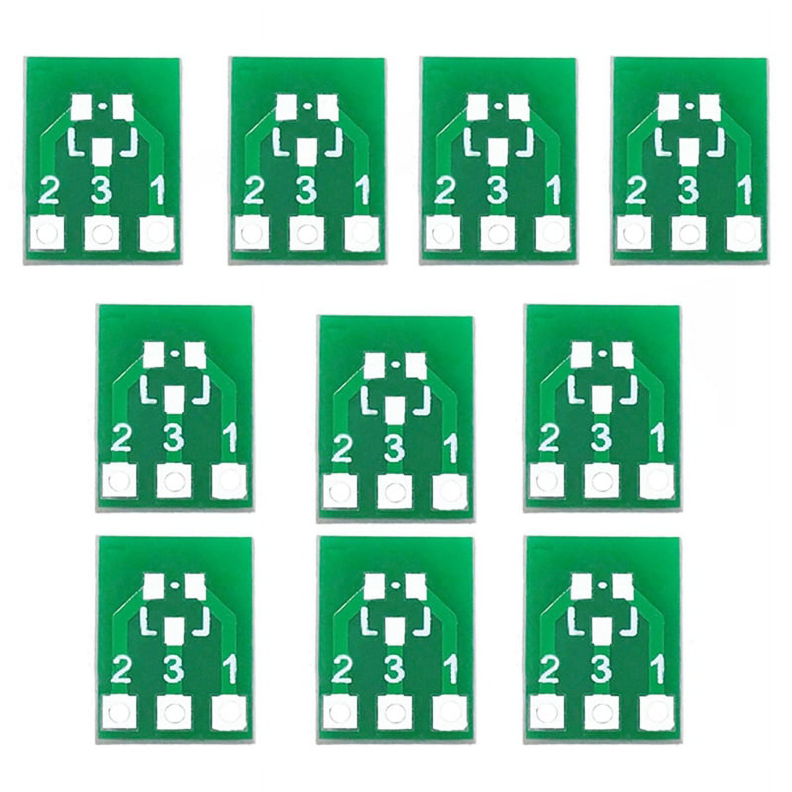 100PCS SOT23 SOT23-3 Turn SIP3 Double-Side SMD to DIP Adapter Converter ...