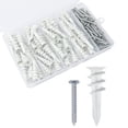 100PCS Self Drilling Drywall Anchors and Screws kit,Heavy Duty #8 x 1-1 ...