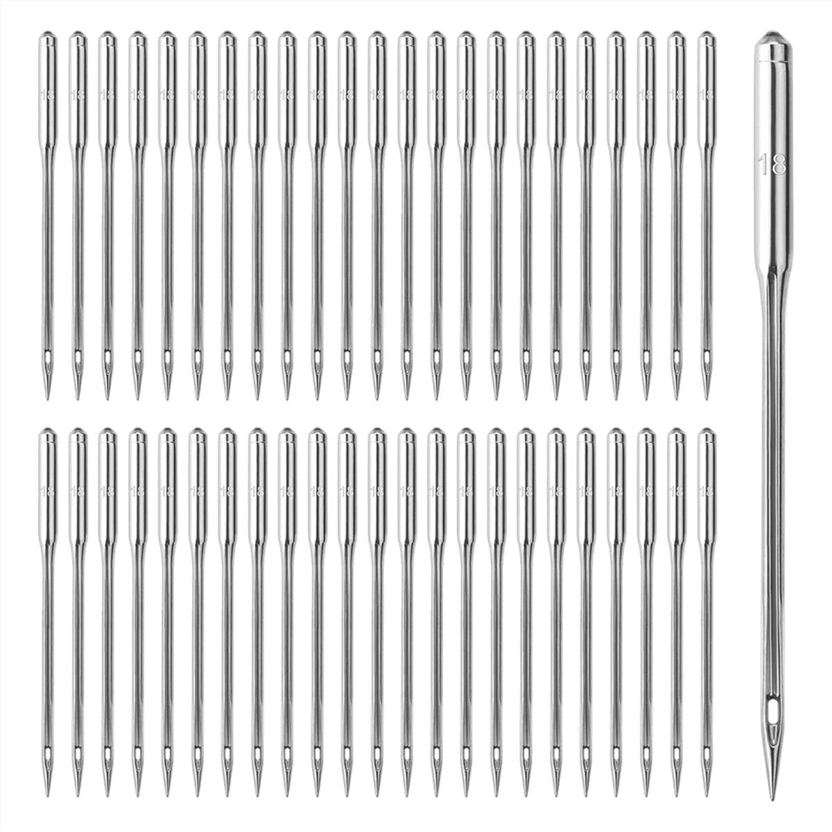 100PCS Sewing Machine Needles Universal Sizes Heavy Duty for Embroidery ...