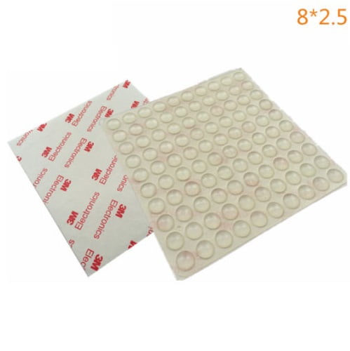 100PCS Silicone Transparent Balls Feet Bumpons 8mm Round Self Adhesive ...