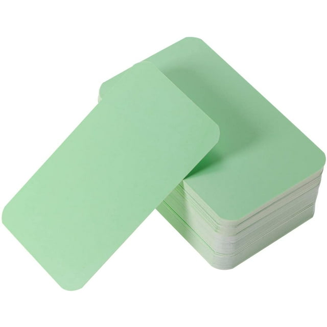 100PCS Small Blank Paper Message Note Business Cards Double-Sided Mini ...