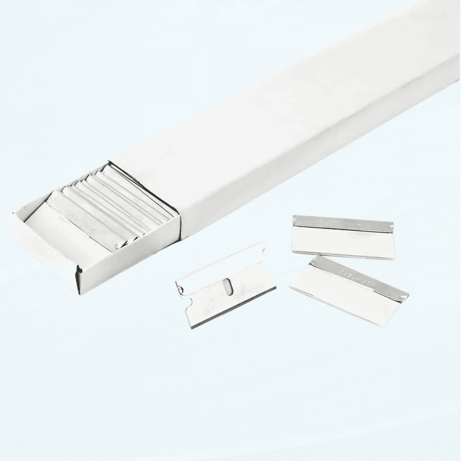 100PCS Stainless Steel Single Edge Razor Blades, Individually Wrapped ...