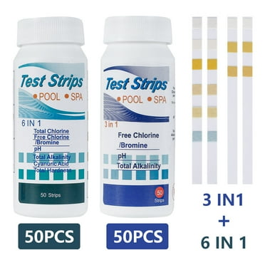 7 in 1 Pool and Spa Test Strips Kit | 50 Accurate Water Testing Strips ...