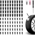 100PCS Tire Plug Kit,Self-Service Flat Repair Kit Including Screwdriver ...