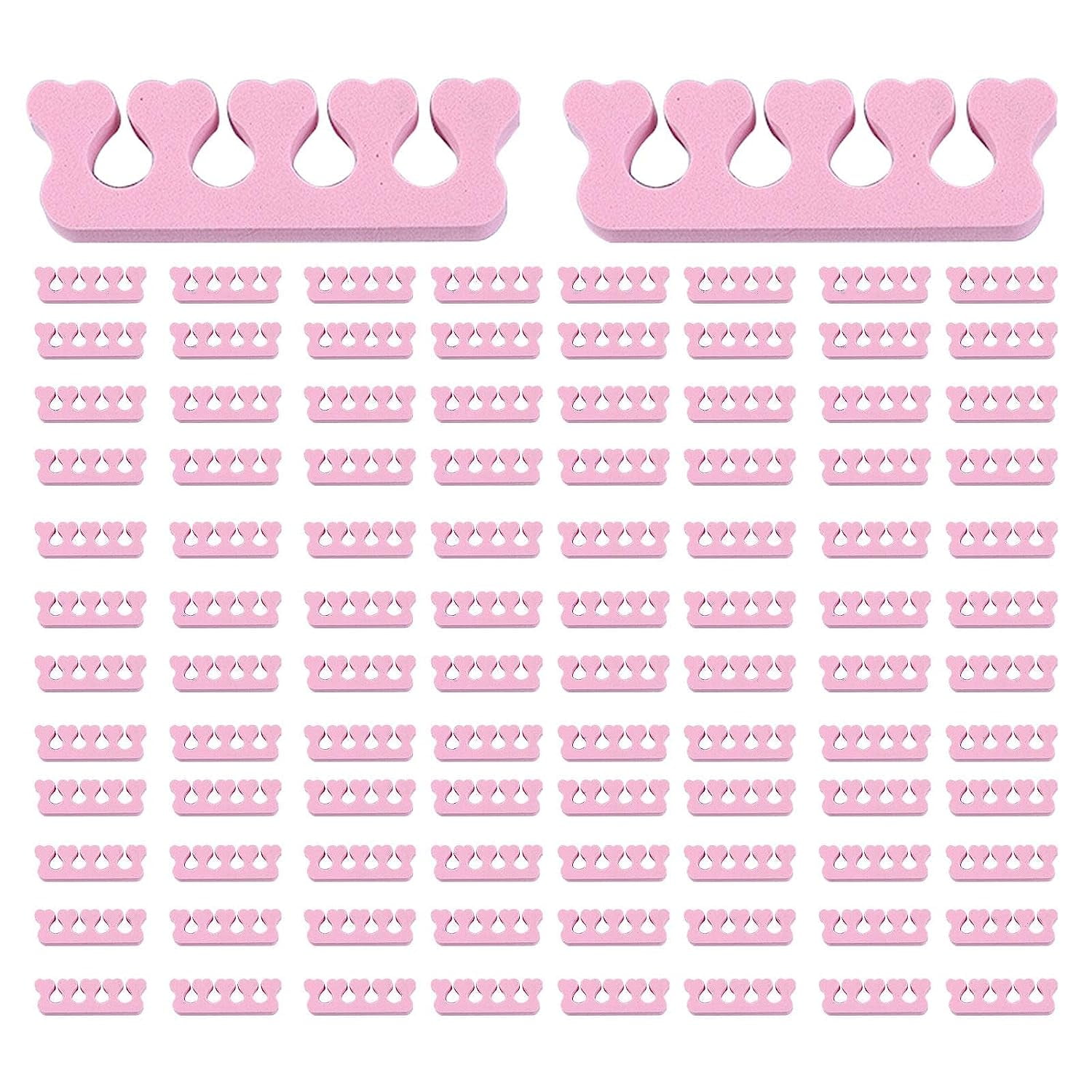 100PCS Toe Separators - Soft Foam Toe Cushions - Pedicure Toe ...