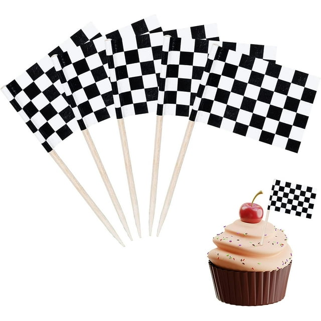 100PCS Toothpick Flags Cupcake Toppers Decorations for Party, Cocktail ...