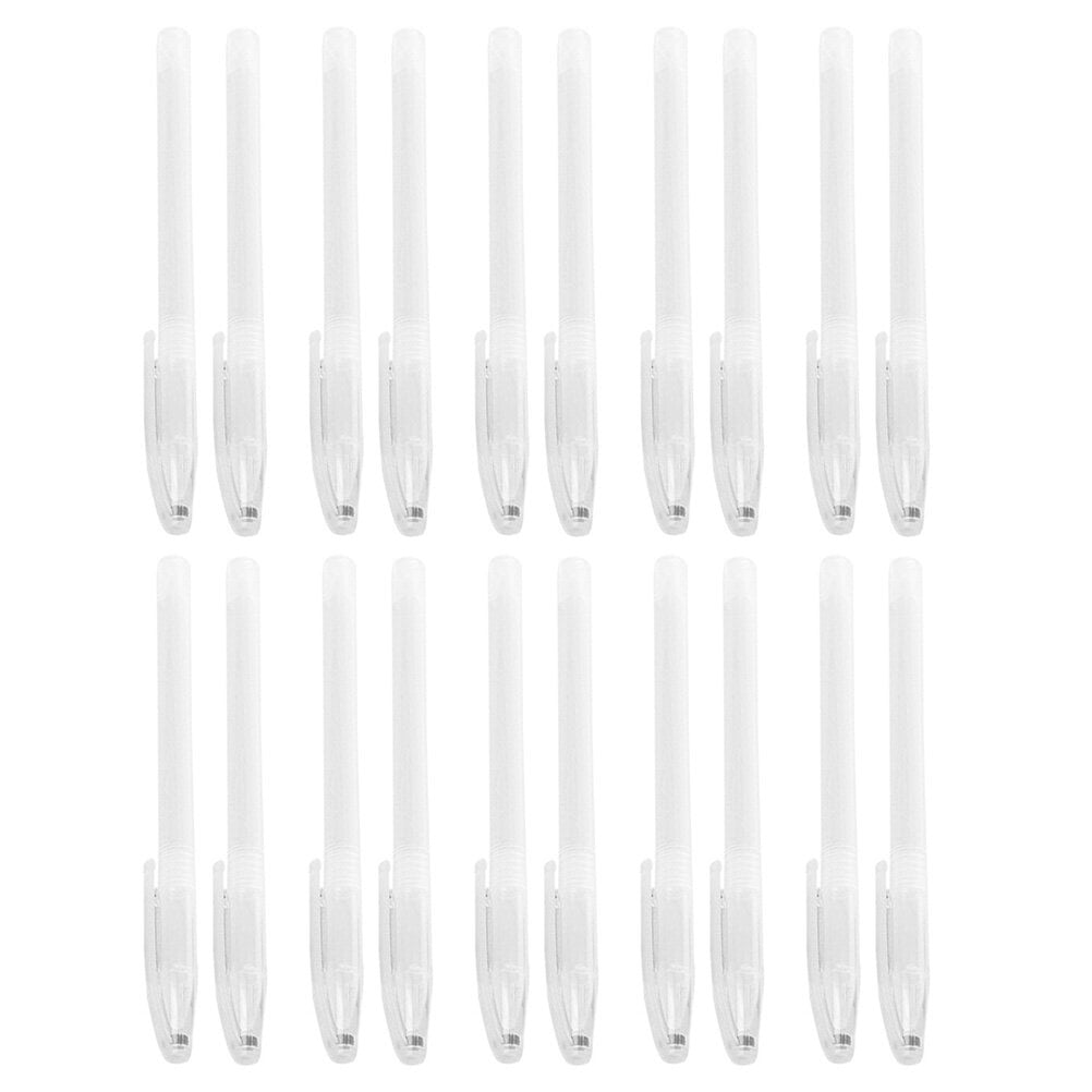 100PCS Transparent Pen-holders Empty Pen Shells Students Stationery Pen ...