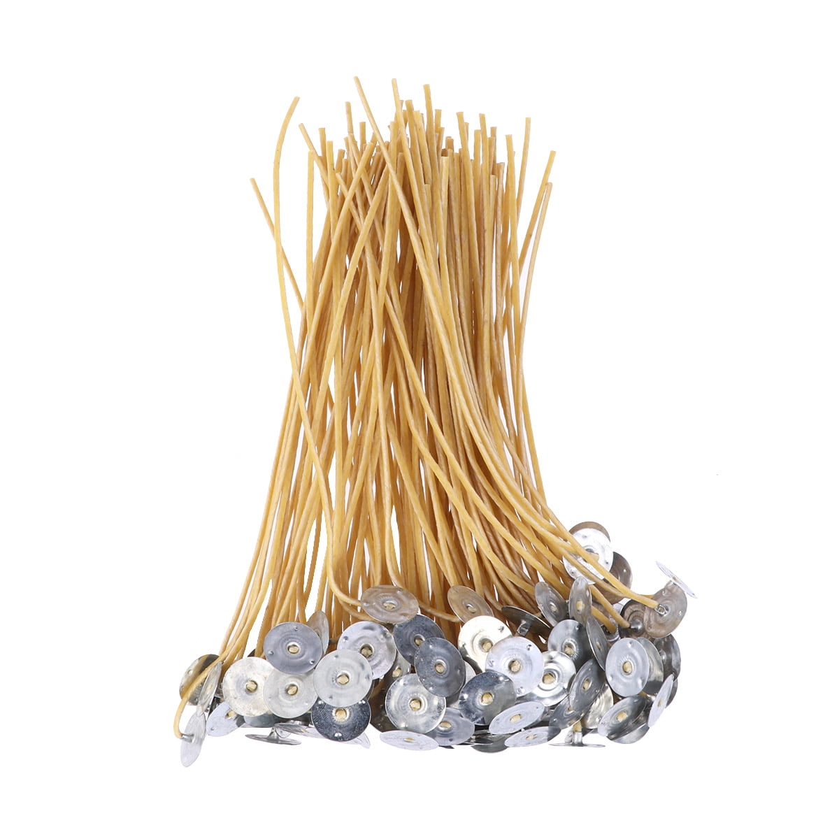 100PCS Twine Beeswax Organic Candle Wicks Low Smoke Pre-Waxed by ...