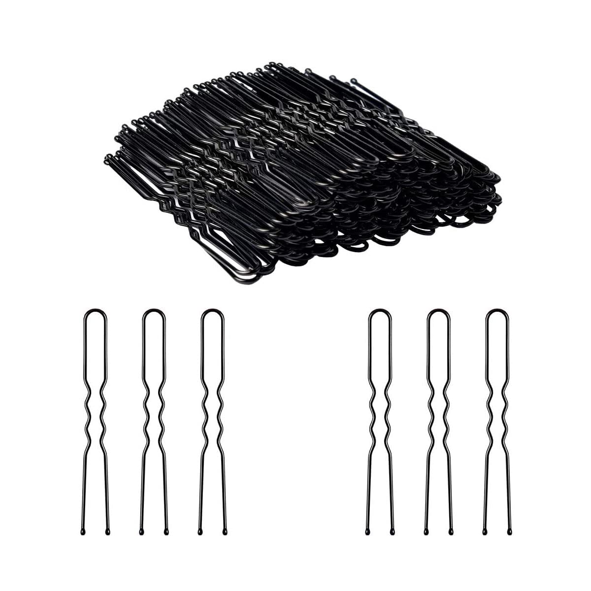 100PCS U Shaped Hair Pins, 2.8inch Blonde Bun Pins .Bun Hair Pins for ...