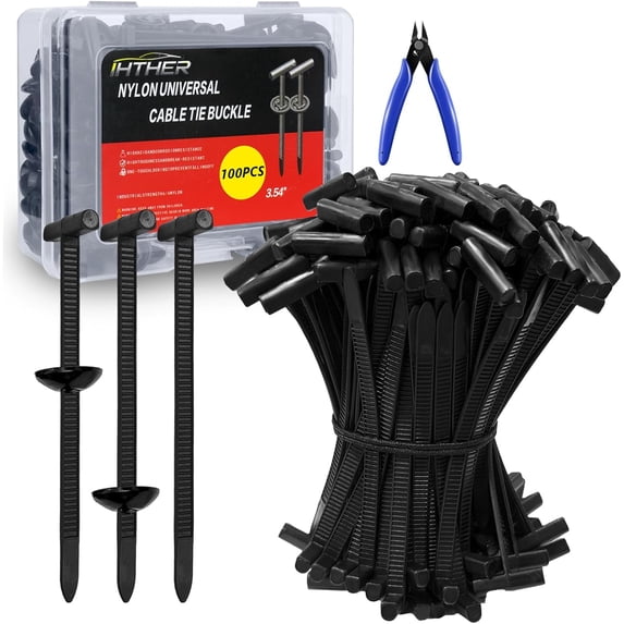 100PCS Upgraded Nylon Universal Cable Tie Buckle,Self-Locking ...