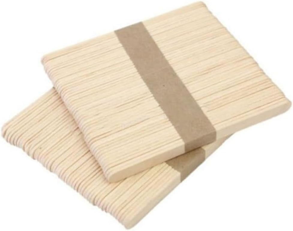 100PCS Wood Sticks Popsicles DIY Sticks Kids raft Sticks ice Cream ...