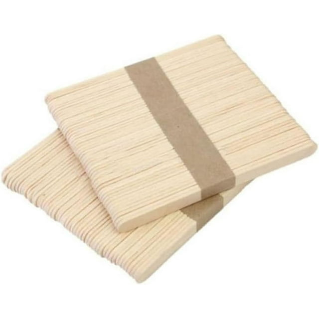 100PCS Wood Sticks Popsicles DIY Sticks Kids raft Sticks ice Cream ...