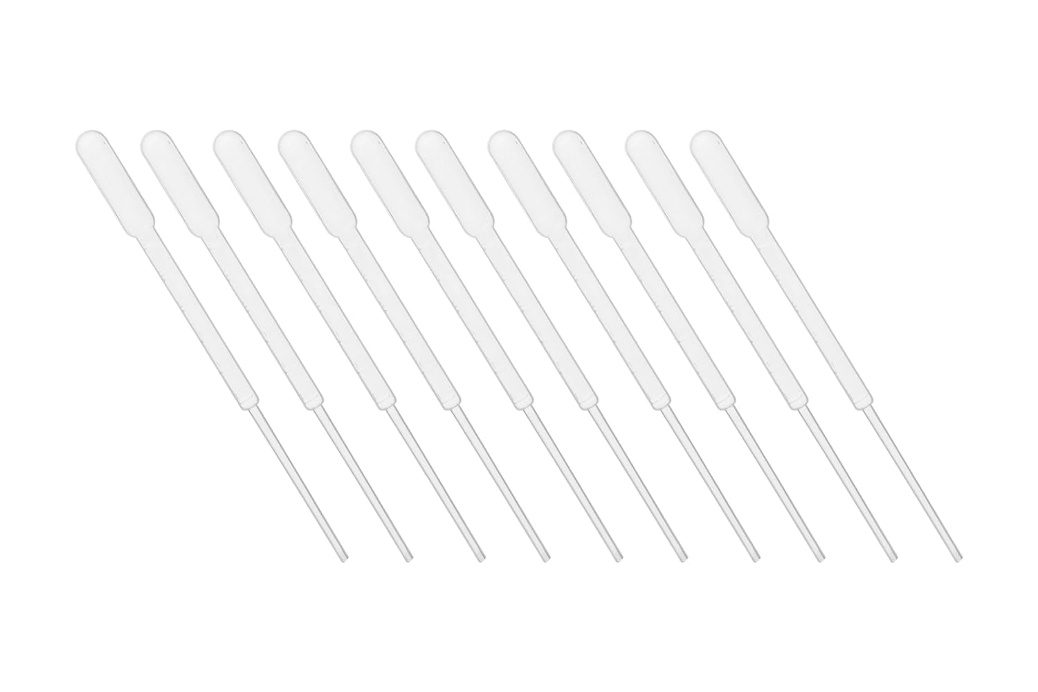 100PK Disposable Pipettes, 3ml - LDPE Plastic, Graduated - Chemical ...