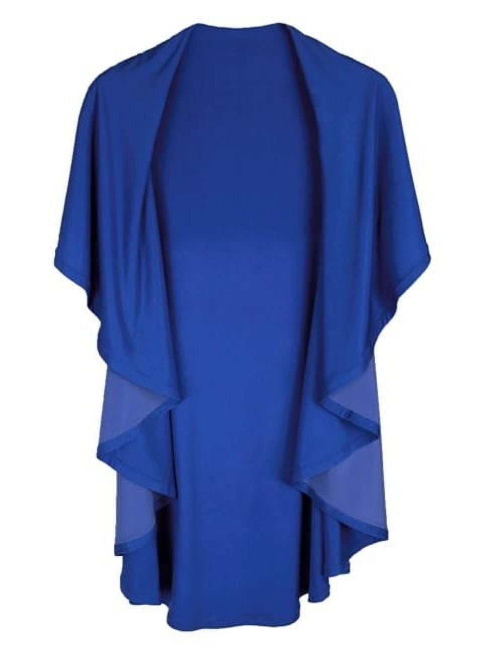 100PR Reversible Shrug in Periwinkle and Royal Blue - Walmart.com