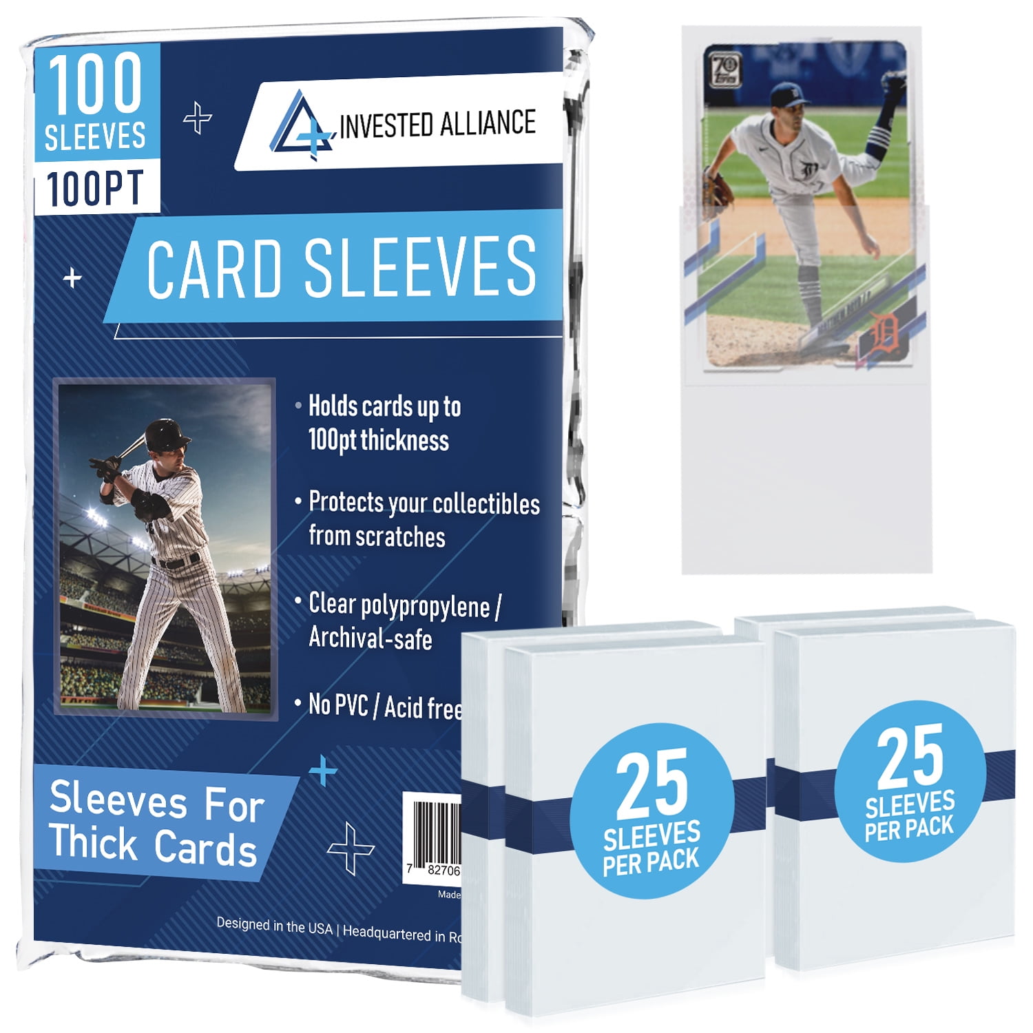 100PT Penny Sleeve for Thick Cards | Card Sleeves. Baseball Card ...