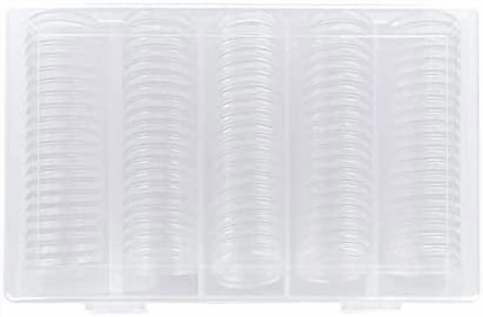 100Pack 25mm Coin Storage Capsules Holder, Round High Transparency ...