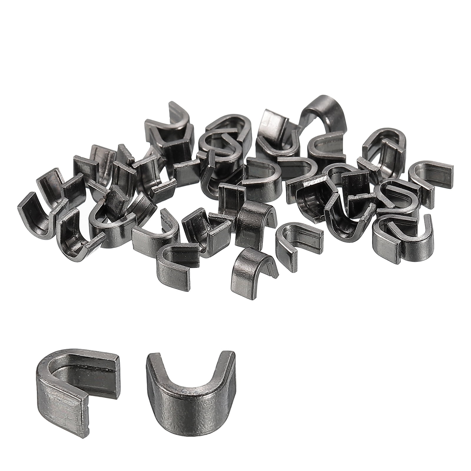 100Pack #8 U Shape Top Stoppers for Bags Coats Jackets Zippers ...