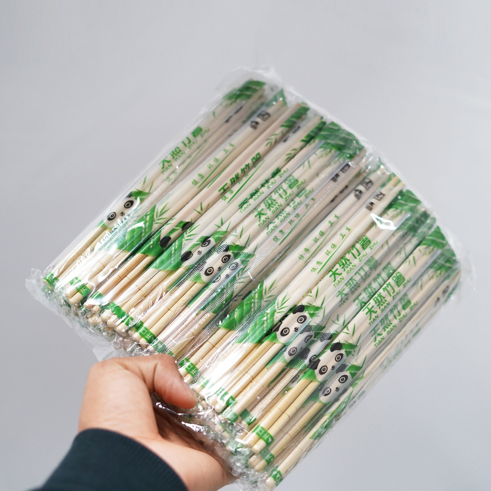 100Pairs Disposable Bamboo Wood Chopsticks Restaurant Individual ...