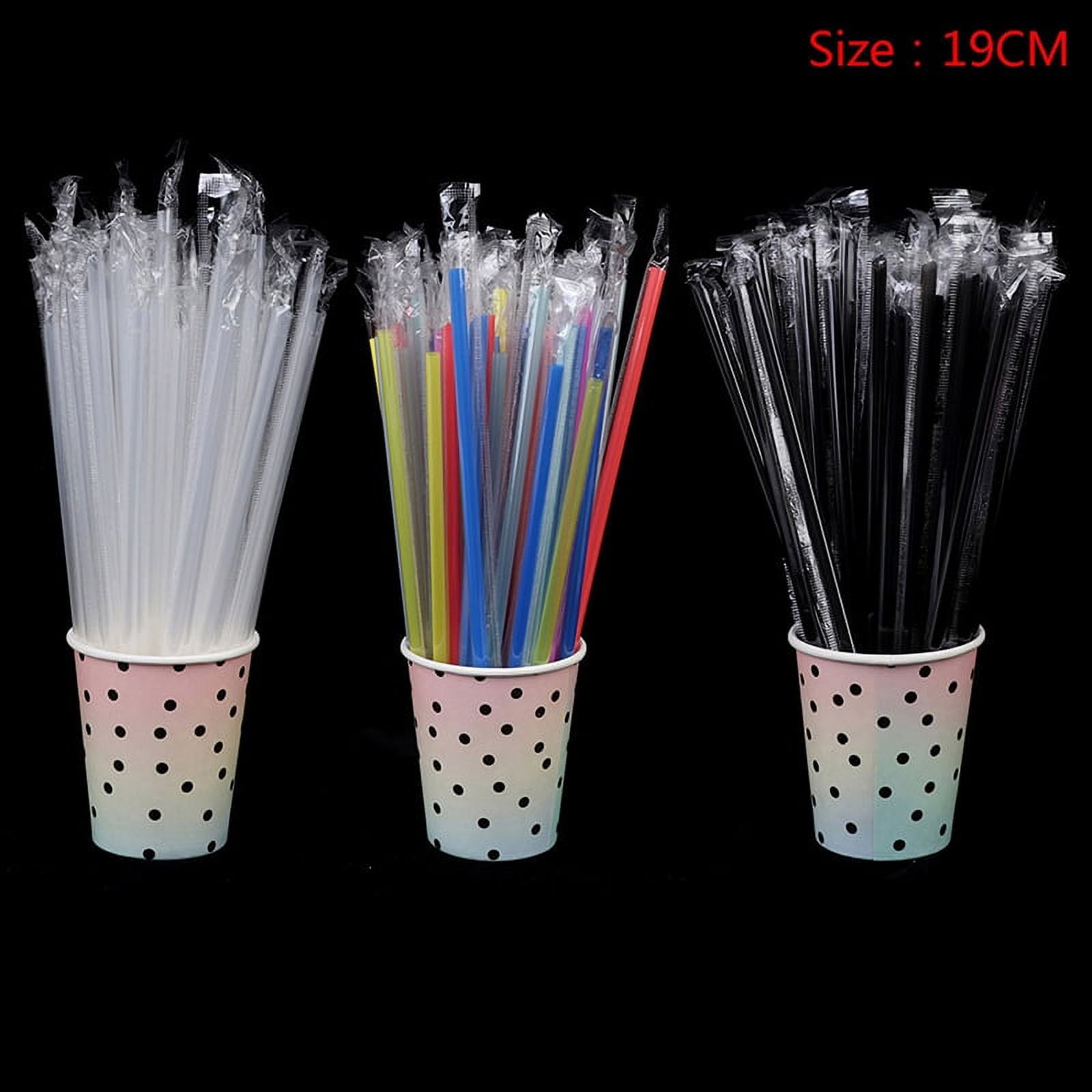 100Pc Clear Individually Wrapped Drinking Pp Straws Drinks Straws Party ...