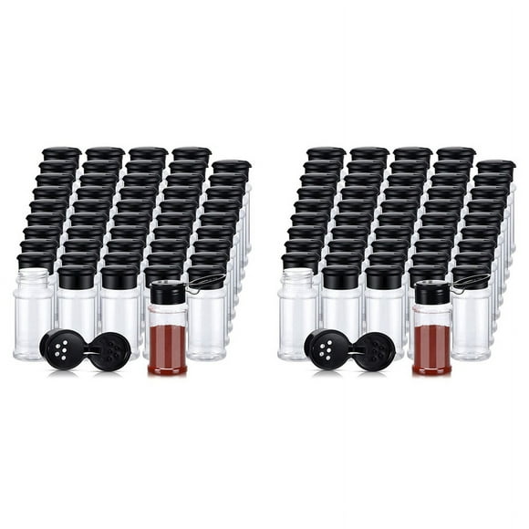 Plastic Spice Jars Shaker Lids