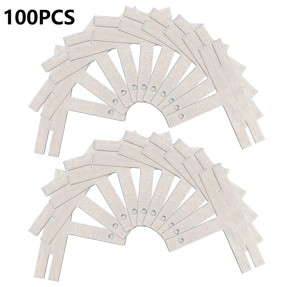 100Pc T Type Nickel Plated Steel Strap Strip Sheets for Battery Pack ...