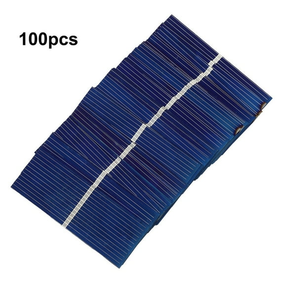 100Pcs 0.5V Mini Solar Cell For Solar Panels 39Mmx 19Mm Polycrystalline ...
