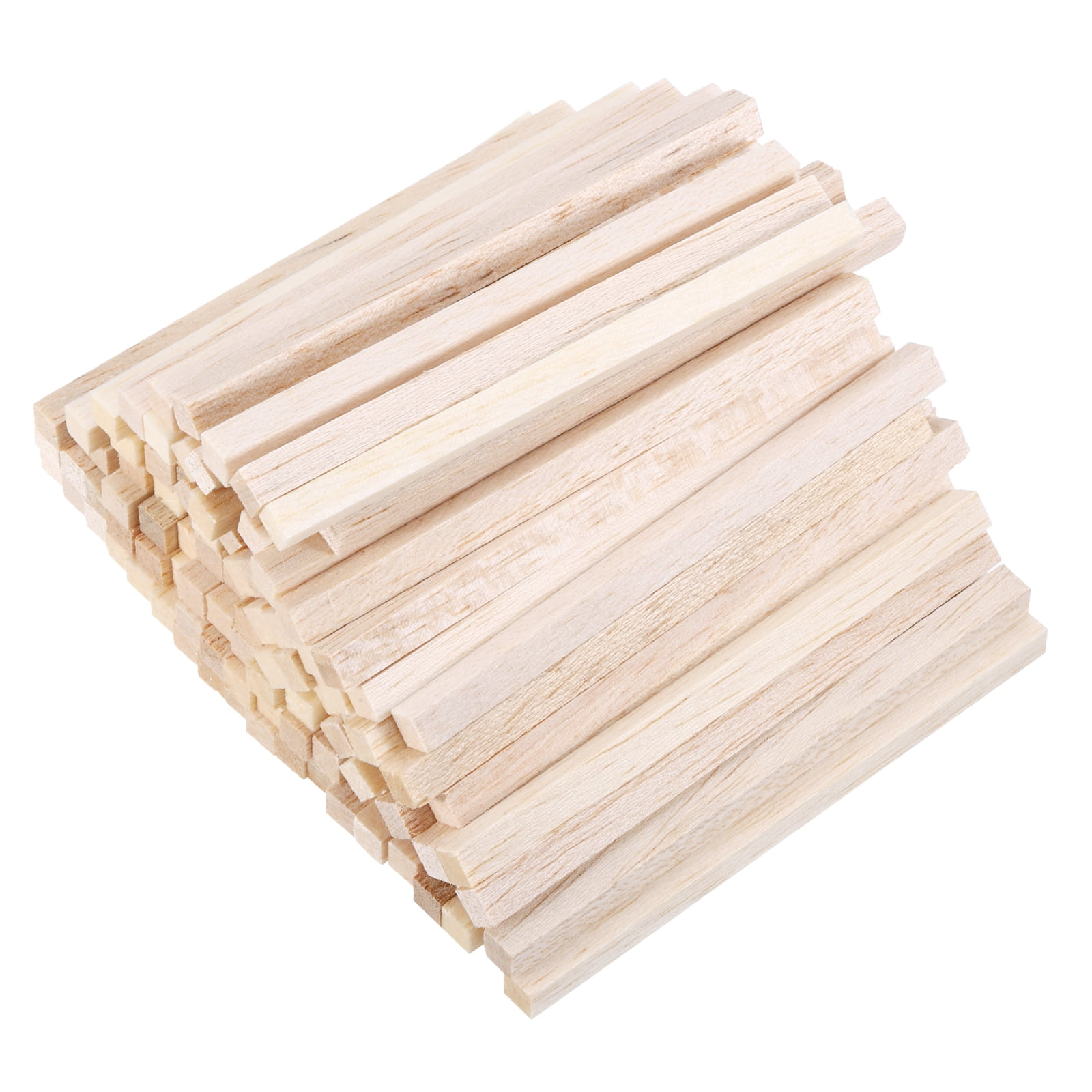 100Pcs 1/4'' x 4'' Square Wood Dowel Rods Wooden Dowel for Crafting ...
