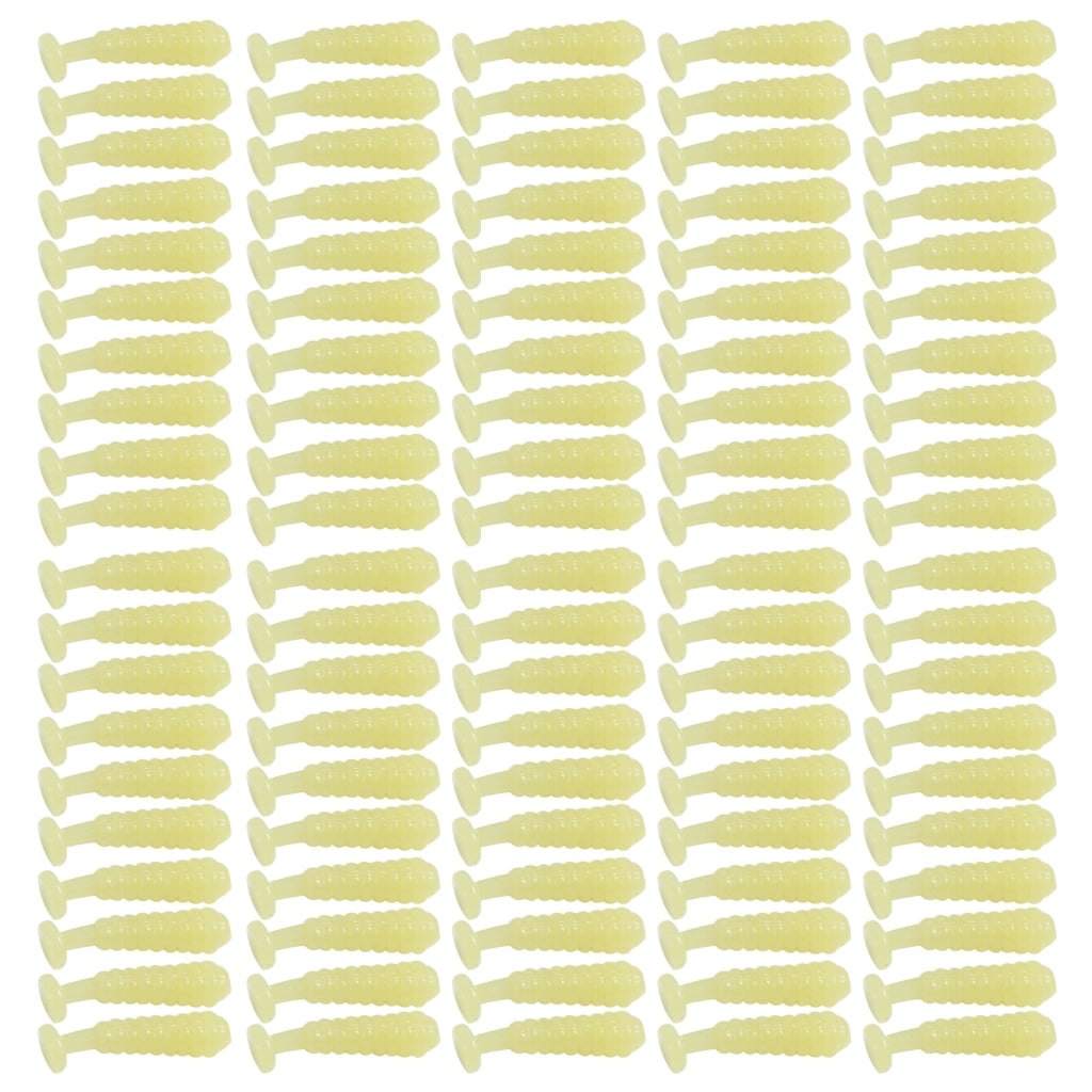 100Pcs 1.5cm Paddle Tail Swimbaits Soft Fishing Lures Artificial Baits ...