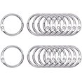 100Pcs 1 Inch Loose Leaf Binder Rings Nickel Plated Metal Office Book ...