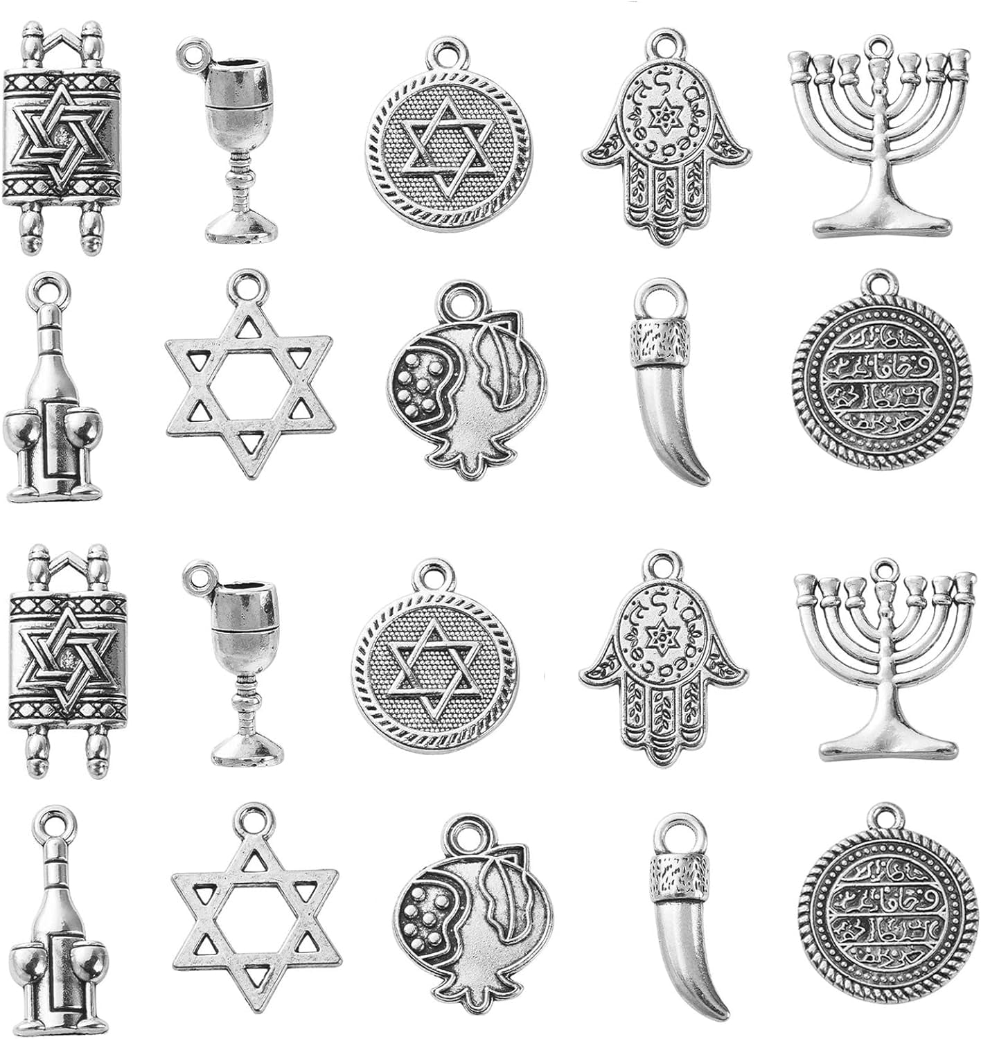 100Pcs 10 Styles Tibetan Religion DIY Bracelet & Necklace Making Kit ...