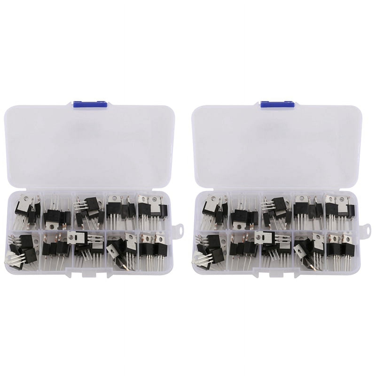 100Pcs 10Types IRF Series Mosfet Transistors Assortment Kit, Including ...