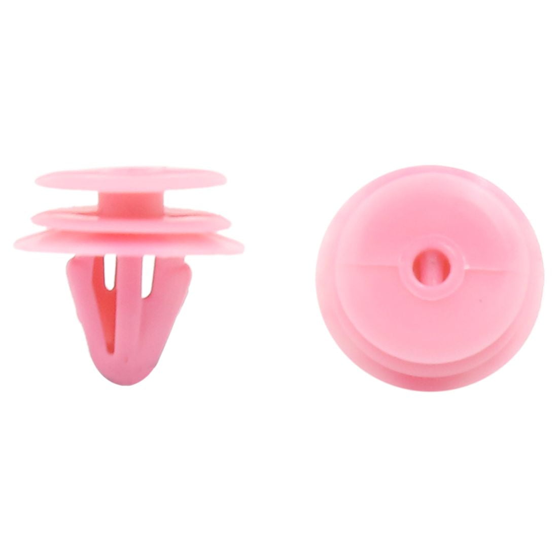 100Pcs 10mm Hole Pink Plastic Push in Rivet Interior Trim Panel Car ...